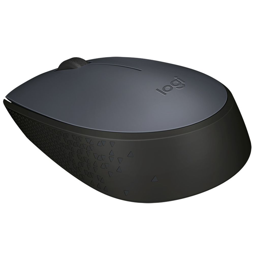 Mouse Logitech M170 1000 DPI 3 Botoes Sem Fio Preto Com Cinza - primetek